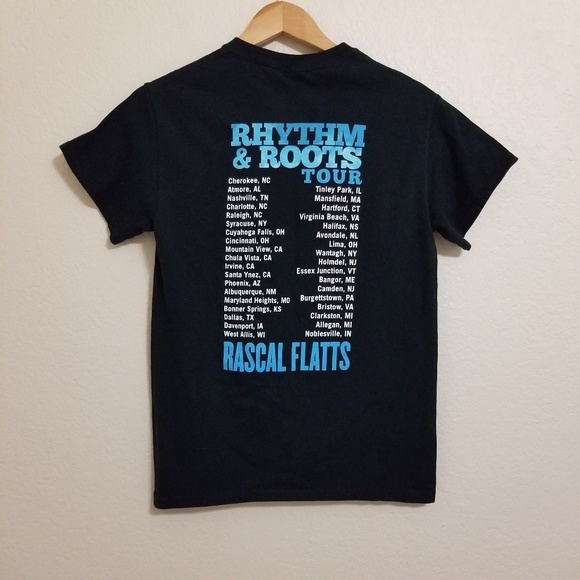 Bethany Mota | Shirts | Rascal Flatts Rhythm Roots Tour Band T Shirt ...